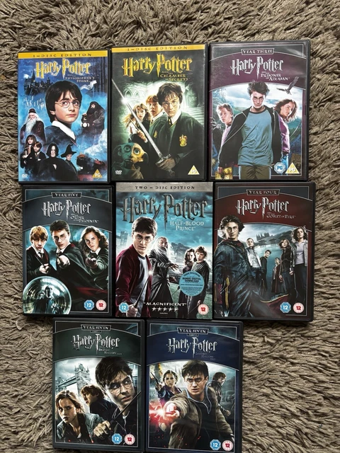 COMPLETE FILM Series HARRY POTTER DVD SET All 1-8 Movies Collection £8. ...