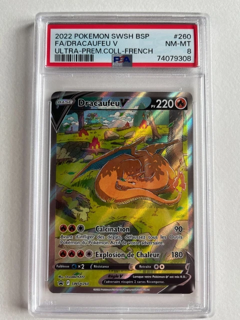 CARTE POKEMON DRACAUFEU V SWSH260 PSA 8 EUR 60,00 - PicClick FR