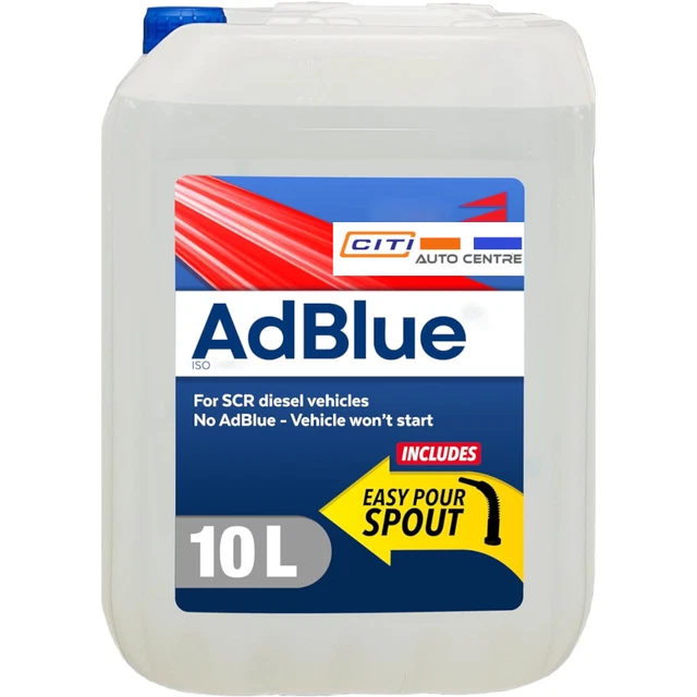 CITYAUTOI ADBLUE 10 Litres Diesel Fluid Additive DEF + Spout 10L Ad Blue 5-10-20 £19.95 ...