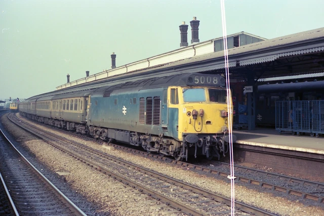 35MM NEGATIVE . BR EE Class 50 Diesel Loco 50008 . Pre-Naming at ...