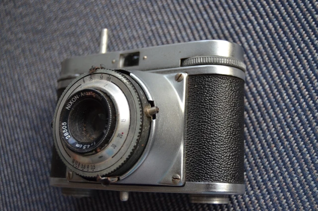 RARE GERMAN IDEAL COLOR 35 Metal body camera1950 NIXON lens EUR 22,88 ...