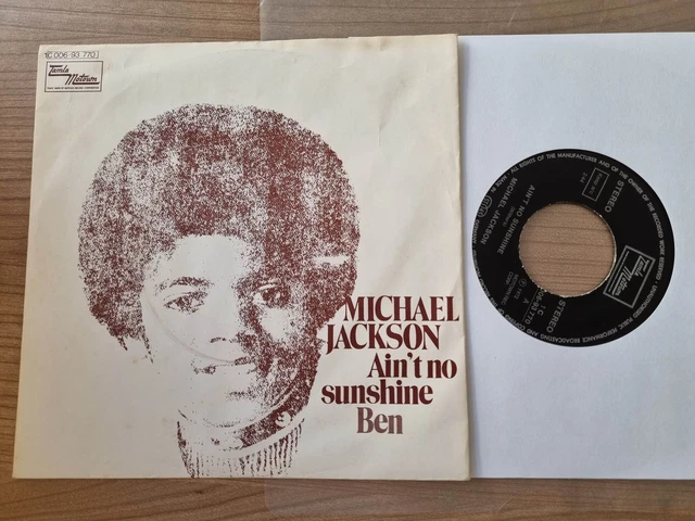 MICHAEL JACKSON - Ain't no sunshine/ Ben 7'' Vinyl Germany EUR 37,06 ...