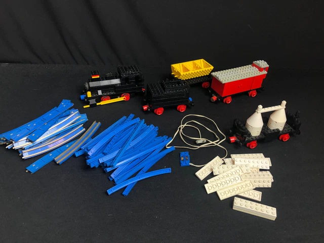 LEGO 12V FREIGHT Train and Track Ferrovia del 1974 con Motore e Rotaie ...