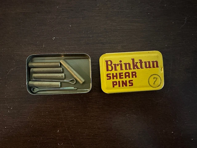 NOS TIN OF Brinktun #7 Shear Pins $10.00 - PicClick
