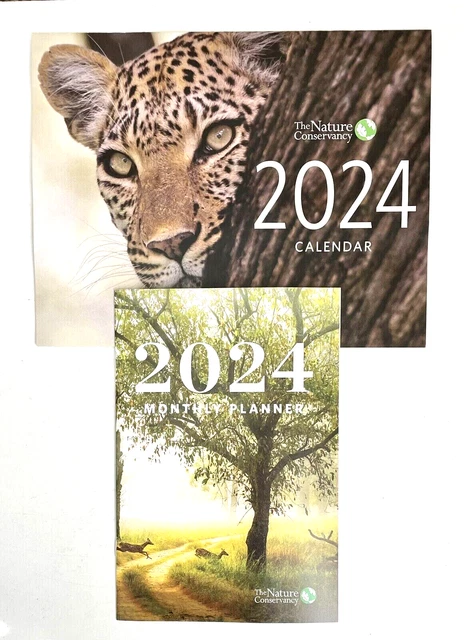 THE NATURE CONSERVANCY 16 Month 2024 Calendar AND Monthly Planner £9.62 ...
