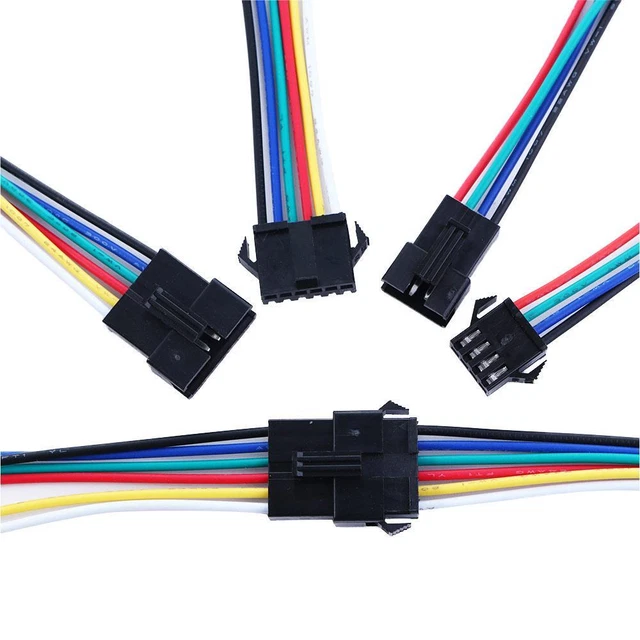 JST LED CONNECTORS LED Strip Light Male And Female 3pin 4pin 5pin 6pin $3.73 - PicClick AU