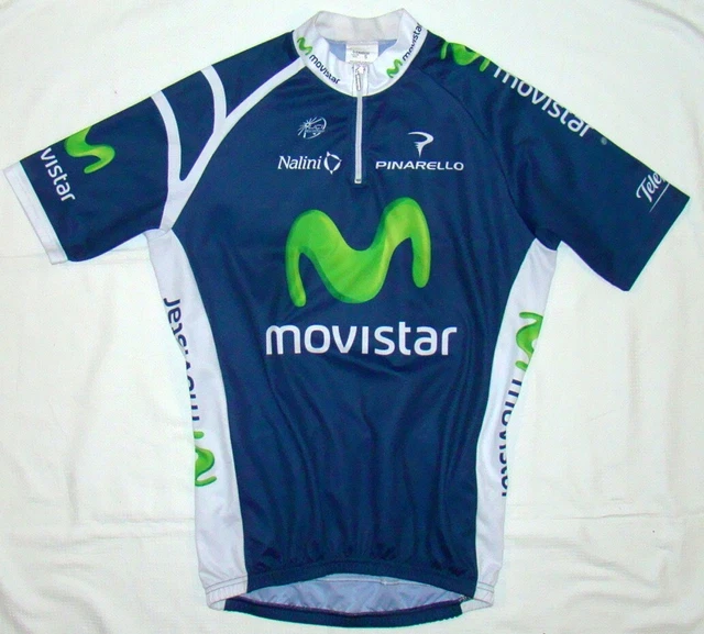 MAGLIA CICLISMO MOVISTAR Team 2012 NALINI PINARELLO UCI Europe Tour XL ...
