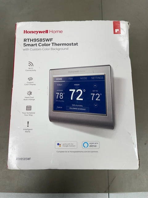 HONEYWELL HOME SMART Color Built In WiFi Heating and Cooling Touch ...