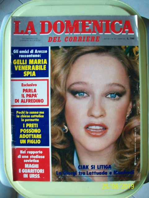 LA DOMENICA DEL Corriere=25-7-1981=E. Giorgi+Licio Gelli+Alfredino+B ...