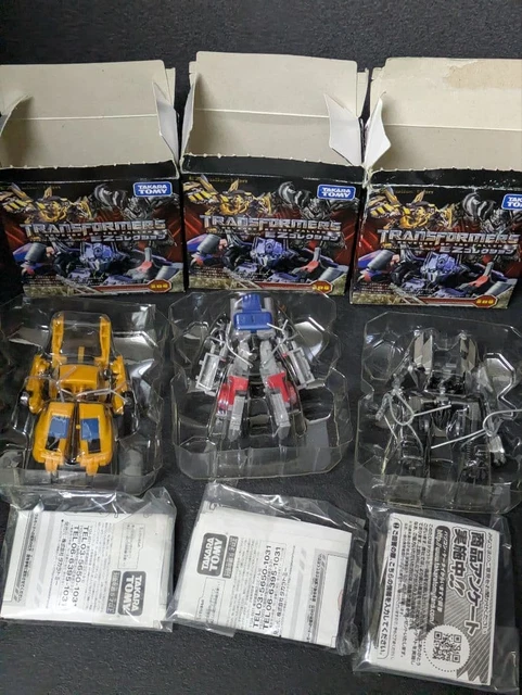 TRANSFORMERS EZ COLECCIÓN Figuras Set Optimus Bumblebee Megatron Usado ...