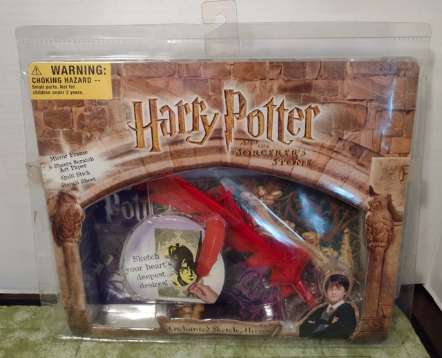 HARRY POTTER SORCERER'S Stone Enchanted Sketch Mirror/Sealed/Flying ...