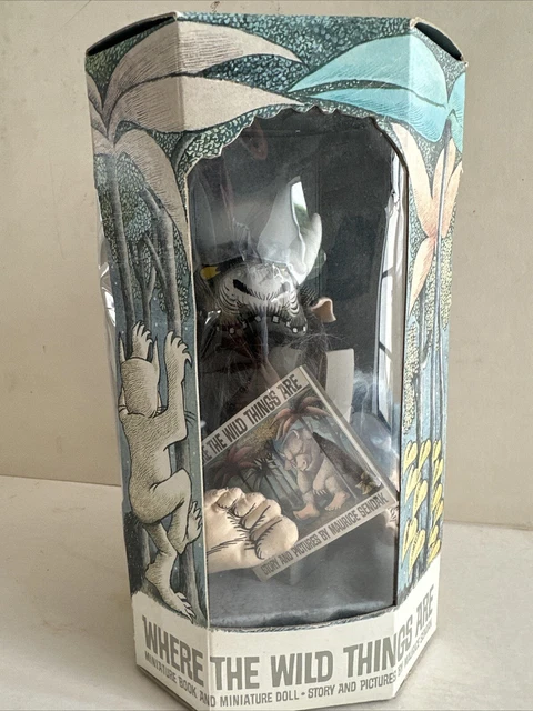 MAURICE SENDAK 1992 Max And The Wild Things Mini Book & Doll £35.00 ...