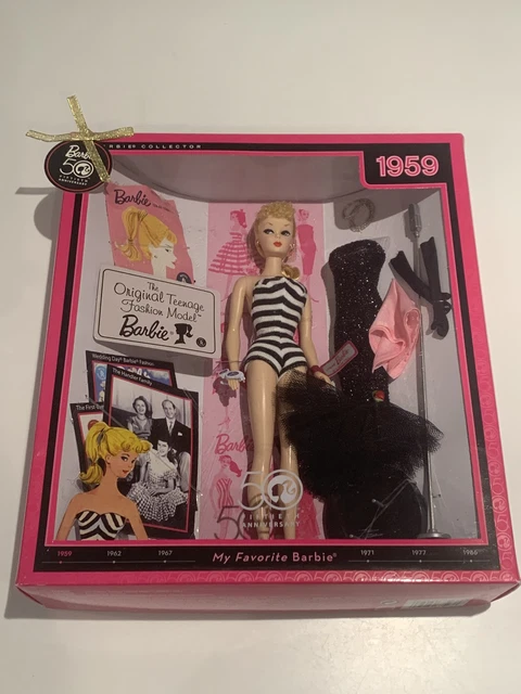 MY FAVOURITE BARBIE 1959 The Original Teenage Fashion Model Barbie Doll ...