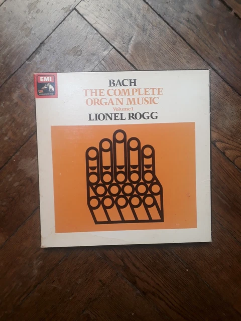 RARE EMI HMV SLS 5087 BACH COMPLETE ORGAN MUSIC Lionel ROGG 5Lps Box ...