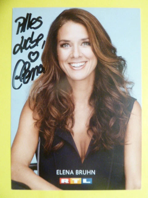 ELENA BRUHN - RTL Autogrammkarte (Moderatorin) EUR 6,49 - PicClick DE