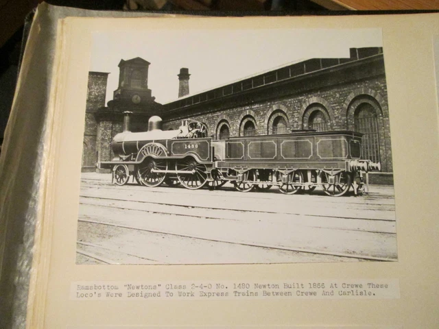RAILWAY PHOTO 8X6 LNWR Newtons 2-4-0 No 1480 Crewe Works c1866 £6.00 ...