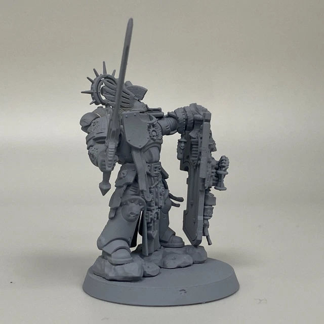 CONVERTED PRIMARIS BLADE Guard Captain Warhammer 40K Relic Shield Dark ...