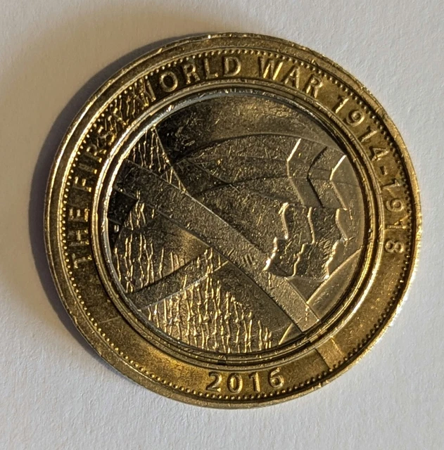 RARE WORLD WAR One (WW1) Two Pound Coin - 2016 Edition - Three Soldiers ...