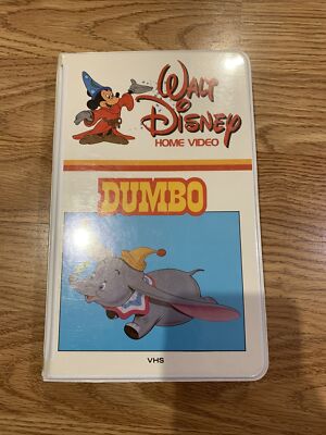 DUMBO WALT DISNEY home video vhs vintage Original Orange Label Release ...