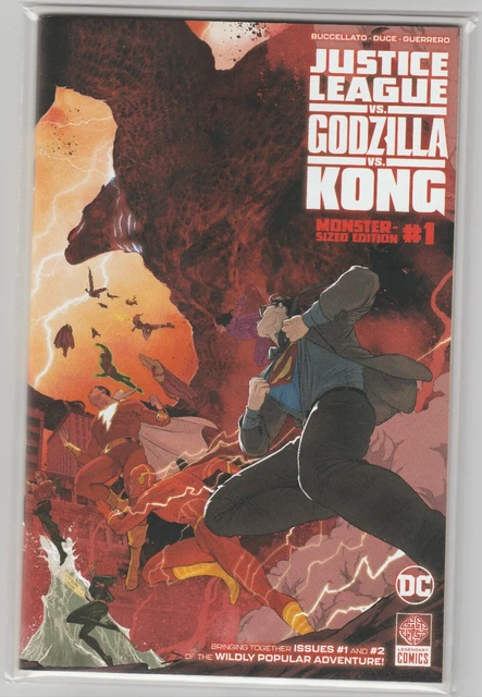 JUSTICE LEAGUE VS Godzilla vs Kong: Monster-Sized Edition #1 (Bagged ...