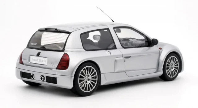 RENAULT CLIO V6 PH1 SILVER Otto mobile OT1034 resin Limitiert 1:18 OVP ...
