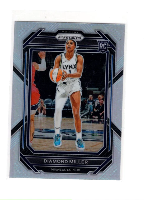 DIAMOND MILLER 2023 Panini Prizm WNBA Basketball ARGENT PRIZM Rookie RC ...