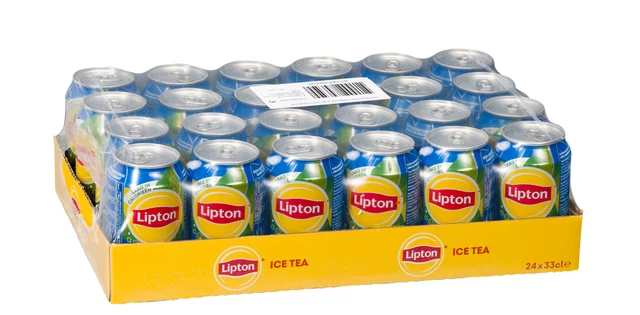 CANETTE LIPTON ICE Tea Pèche Pétillant 24 x 330 ml - Livraison UPS 48 ...