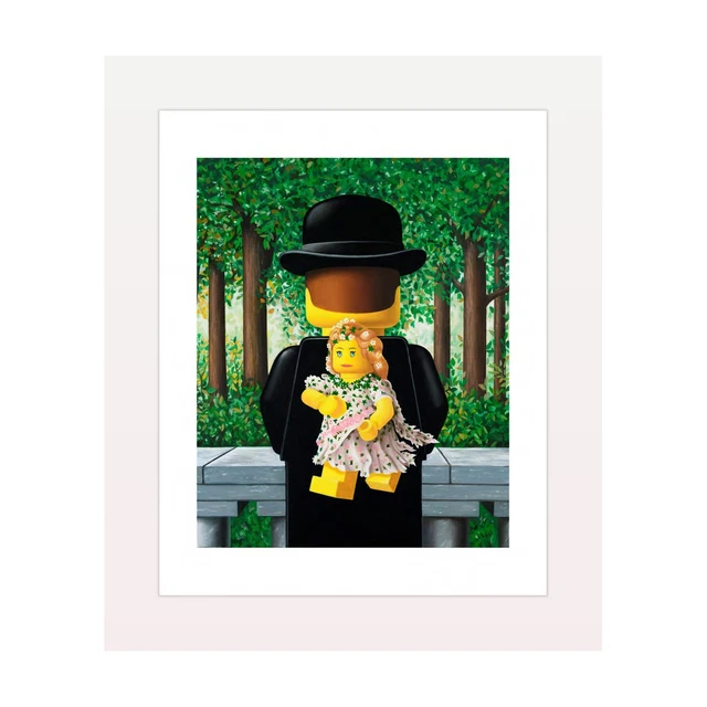 STEFANO BOLCATO BOUQUET Pronto Rene Magritte LEGO POSTER [Dimensioni ...