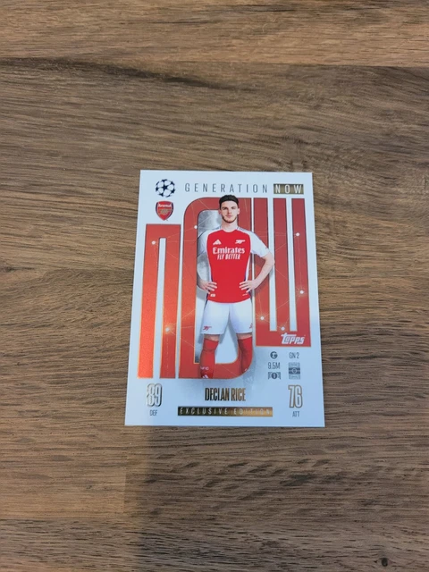 TOPPS MATCH ATTAX 2024/25 2025 Declan Rice Arsenal Generation Now Rare ...