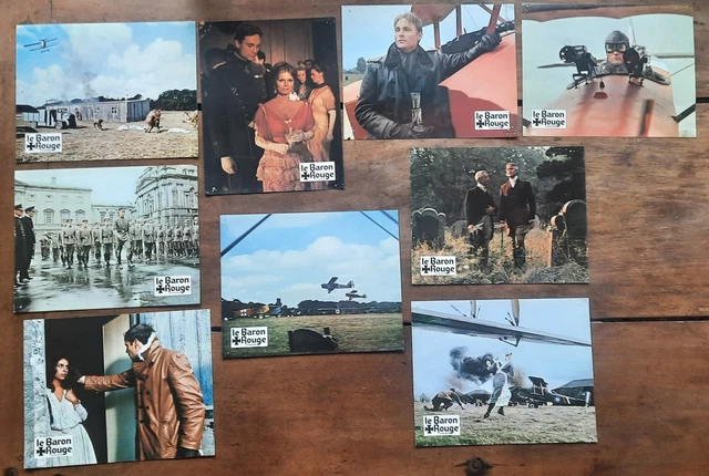 9 ORIGINAL PHOTOS The Red Baron Roger Corman Don Stroud War Plane 1971 ...