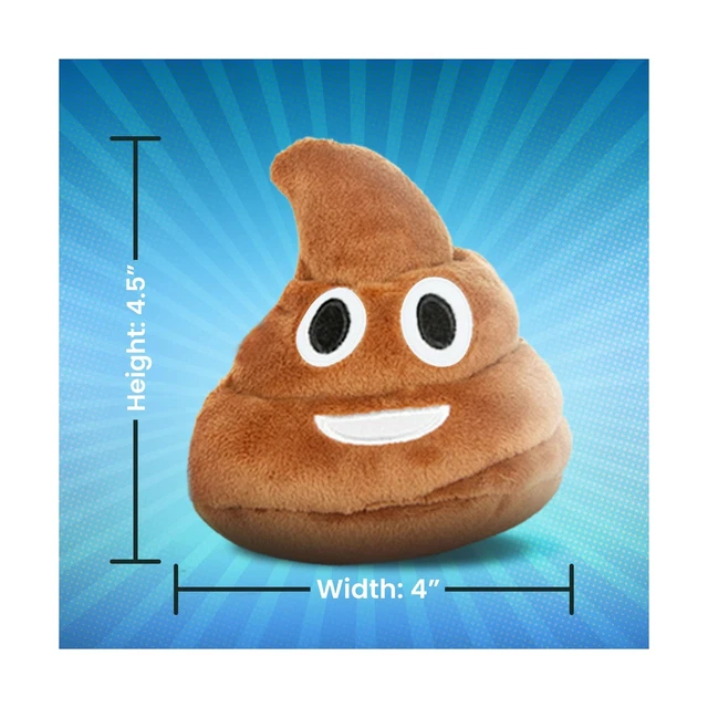 POOP EMOJI FARTING Plush Toy 7 Funny Fart Sounds Simply Squeeze Fart ...