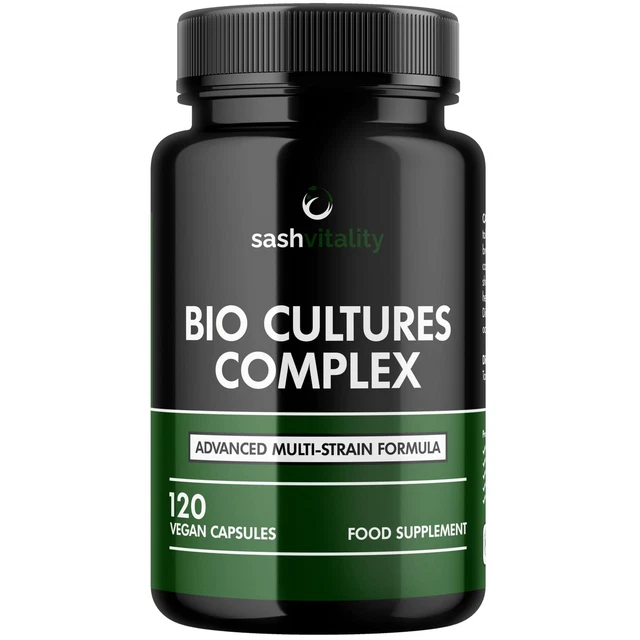 BIO CULTURES COMPLEX Probiotics & Prebiotics - 120 count (Pack of 1 ...