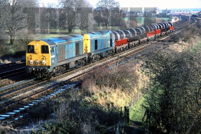 35MM SLIDE BR British Rail Diesel Loco Class 20 20049 20042 Melton Ross ...