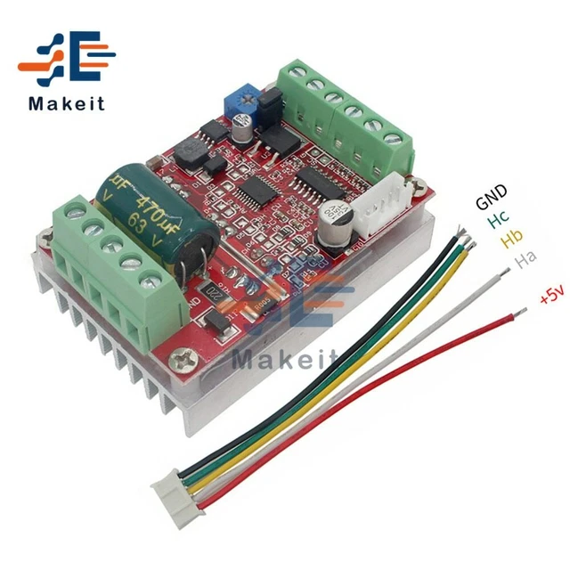 BLDC CONTROLLER BRUSHLESS DC Three Phase PWM Hall Motor Control Driver ...
