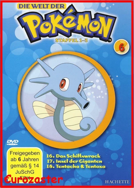 POKÉMON - DIE WELT DER POKEMON - DVD 6 / Folgen 16-18 [sehr gut] EUR 5 ...
