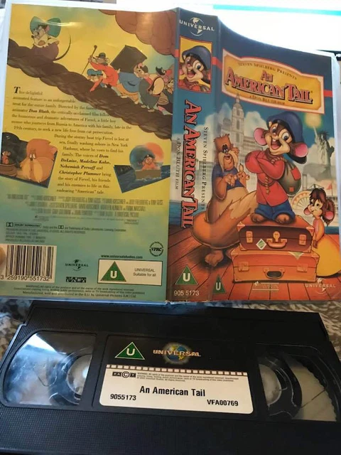 AN AMERICAN TAIL Fievel VHS Pal Video Tape Steven Spielberg ...