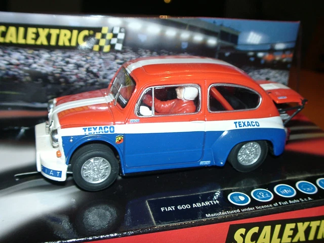 SCALEXTRIC SCX 6177 FIAT 600 ABARTH TEXACO - slot 1:32 scale - (susq ...