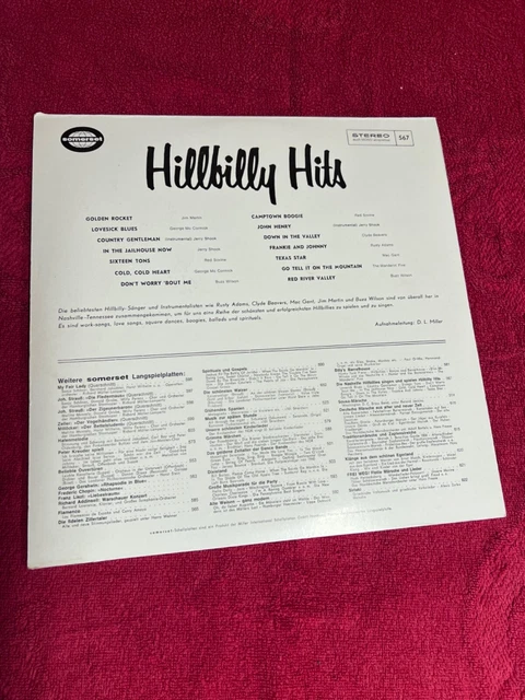HILLBILLY HITS AUS Amerika | Album | Vinyl EUR 11,00 - PicClick DE