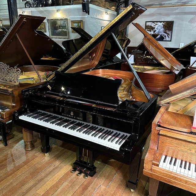 STEINWAY & SONS Model B Grand Piano Restored Black Case | SHERWOOD ...
