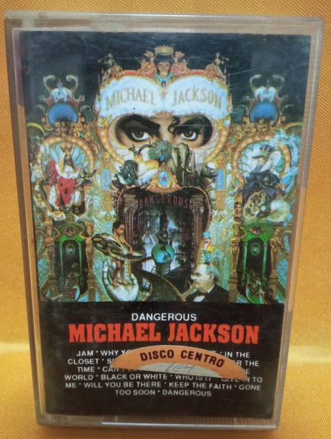 O MICHAEL JACKSON MC Dangerous 1991 PERU TITOLI SPAGNOLI ADESIVO ...