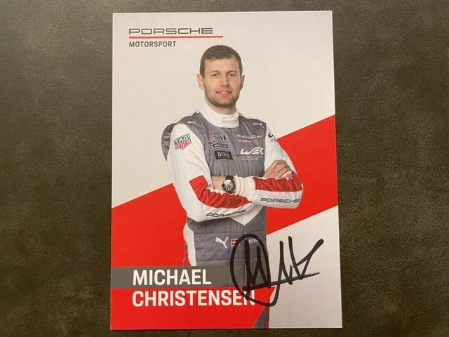 PORSCHE MICHAEL CHRISTENSEN 24 heures du Mans WEC 2022 avec signature ...