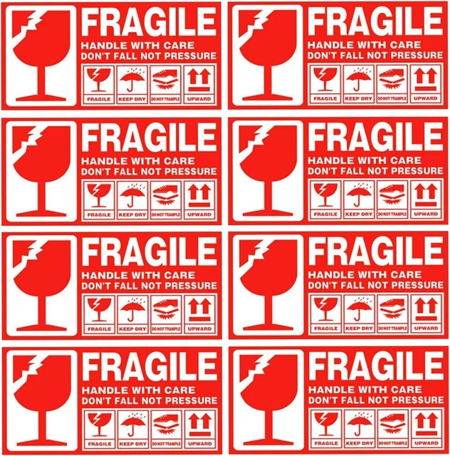 120PCS HANDLE WITH Care Fragile Stickers Shipping Stickers Box Shipping ...
