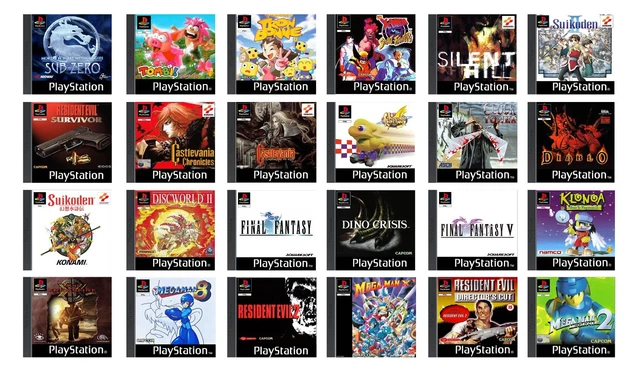 JEWEL CASE + COVERS ONLY - PlayStation PS1 Replacement Inlays Box Art £ ...