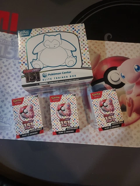 POKÉMON TCG SCARLET & Violet 151 Pokemon Center ETB & Booster Bundles ...