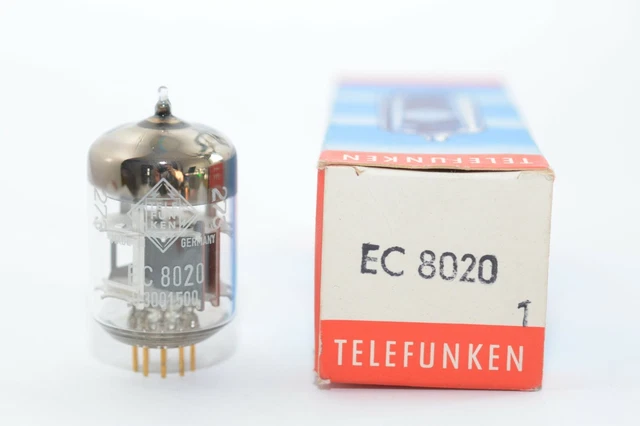 GENUINE TELEFUNKEN EC8020 / EC 8020 Audio Amplifier Power Triode Tube ...