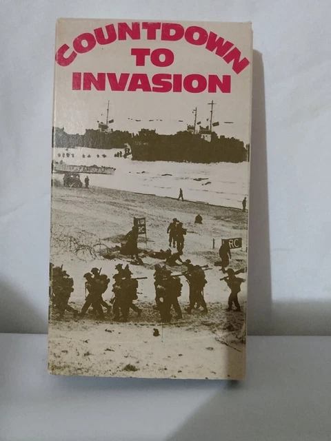 COUNTDOWN TO INVASION-RARE VHS World War II Military History D-Day $2. ...