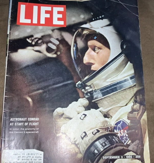 LIFE MAGAZINE, ASTRONAUT Conrad Gemini 5 , September 3 1965 £10.30 ...