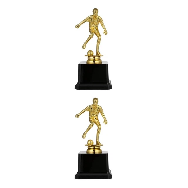 2 PACK FUSSBALL Pokale Auszeichnung Trophäe Teilnahme Mini -Trophäen ...