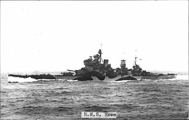 BRITISH ROYAL NAVY Battleship HMS Howe SHIPPING NAVAL OLD PHOTO EUR 5 ...