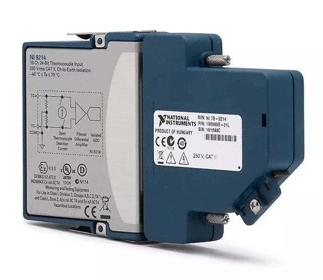 National Instruments Ni 9214 Thermocouple Input Module With Ni Tb 9214 £4 917 27 Picclick Uk